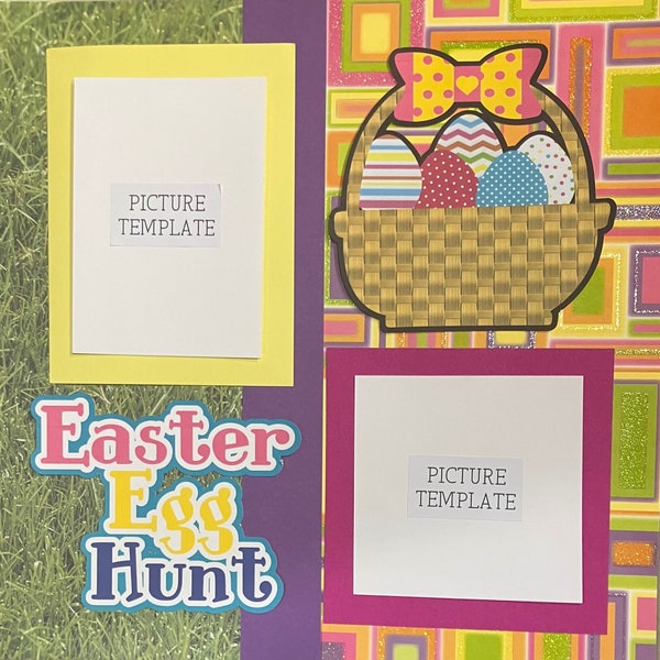 Easter Scrapbook Pages - Etsy