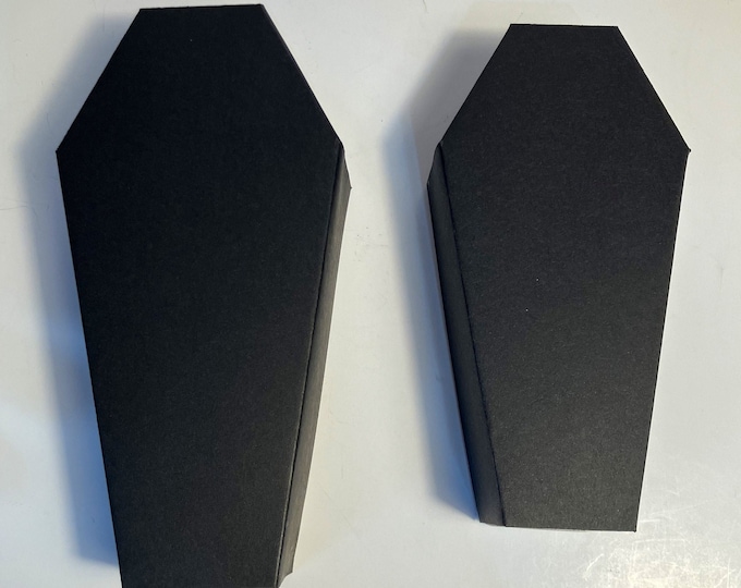 Coffin Boxes - Six (6) DIY Coffin Kits With Lids - Halloween Treat ...