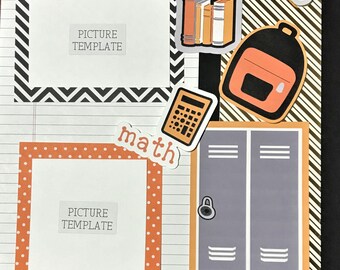 School Year Scrapbook Pages - Etsy