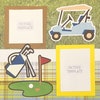 Golf Scrapbook Kit - Two (2) Page Ready to Finish Golf Scrapbook Layout ...
