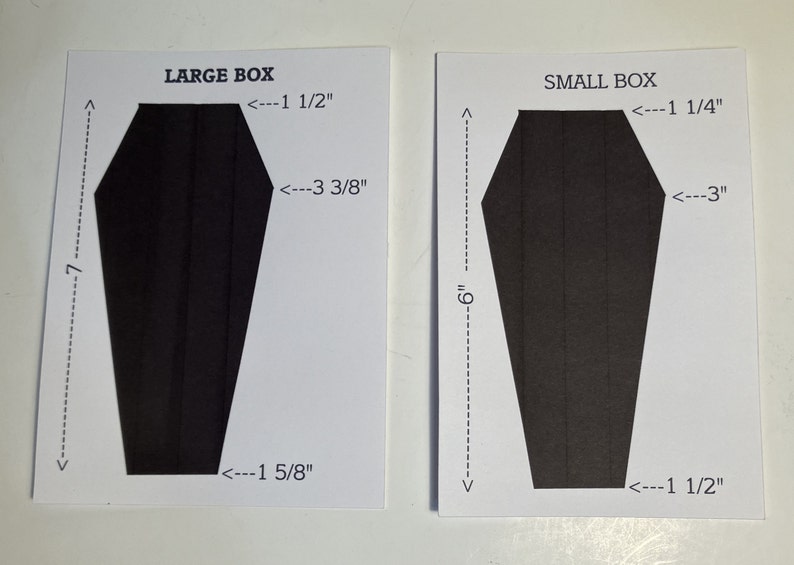 Coffin Boxes - Six (6) DIY Coffin Kits With Lids - Halloween Treat ...