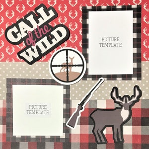 Hunting Scrapbook Kit - Two (2) Page Ready to Assemble Hunting ...