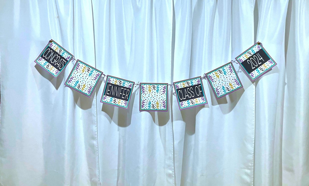 Graduation Banner - Personalized Graduation Bunting - Graduation ...