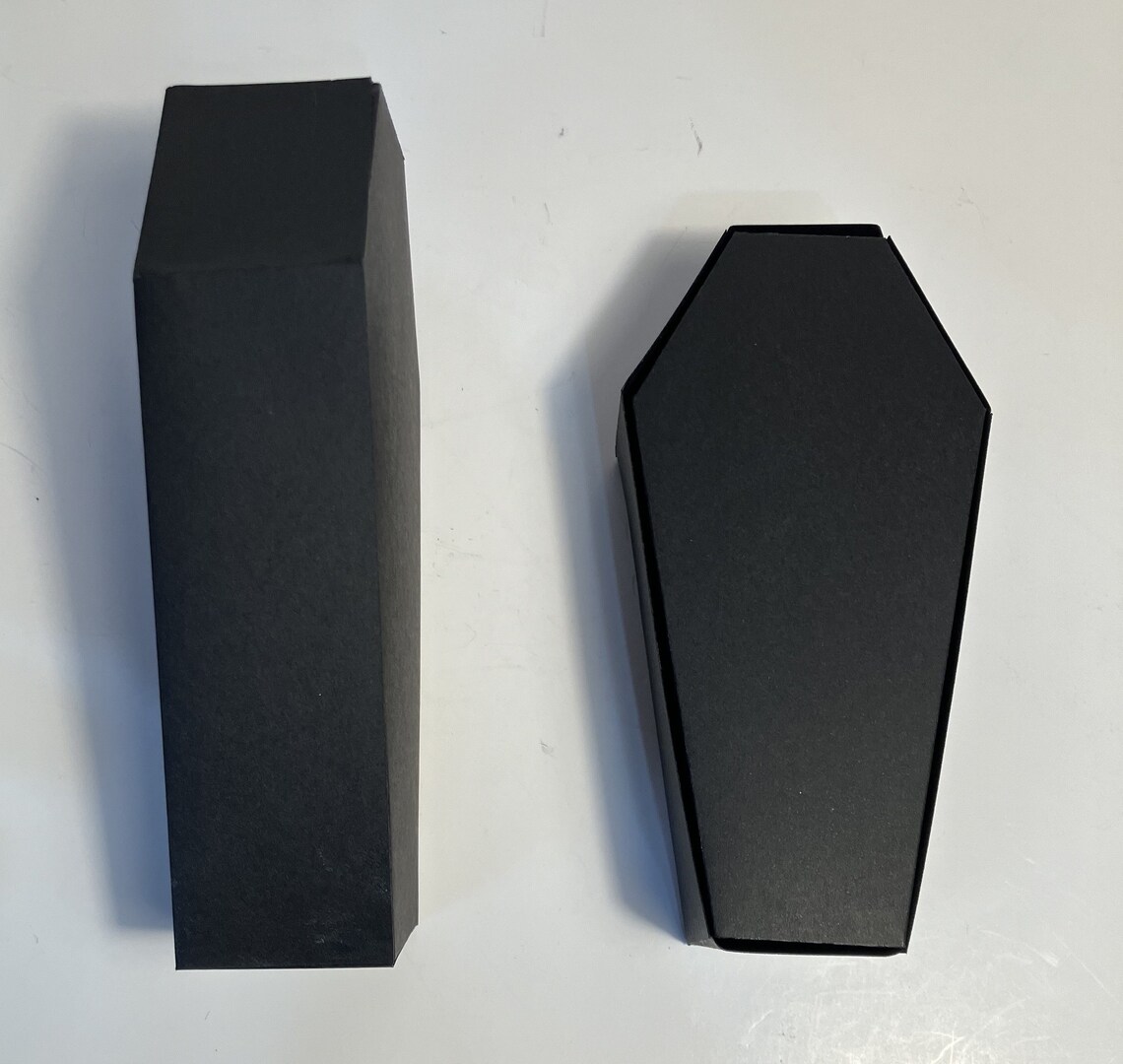 Coffin Boxes - Six (6) DIY Coffin Kits With Lids - Halloween Treat ...
