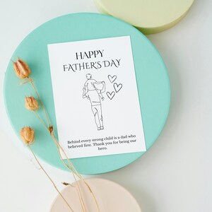 Minimalist Dad Appreciation Printable | Modern Line Art Father’s Day ...