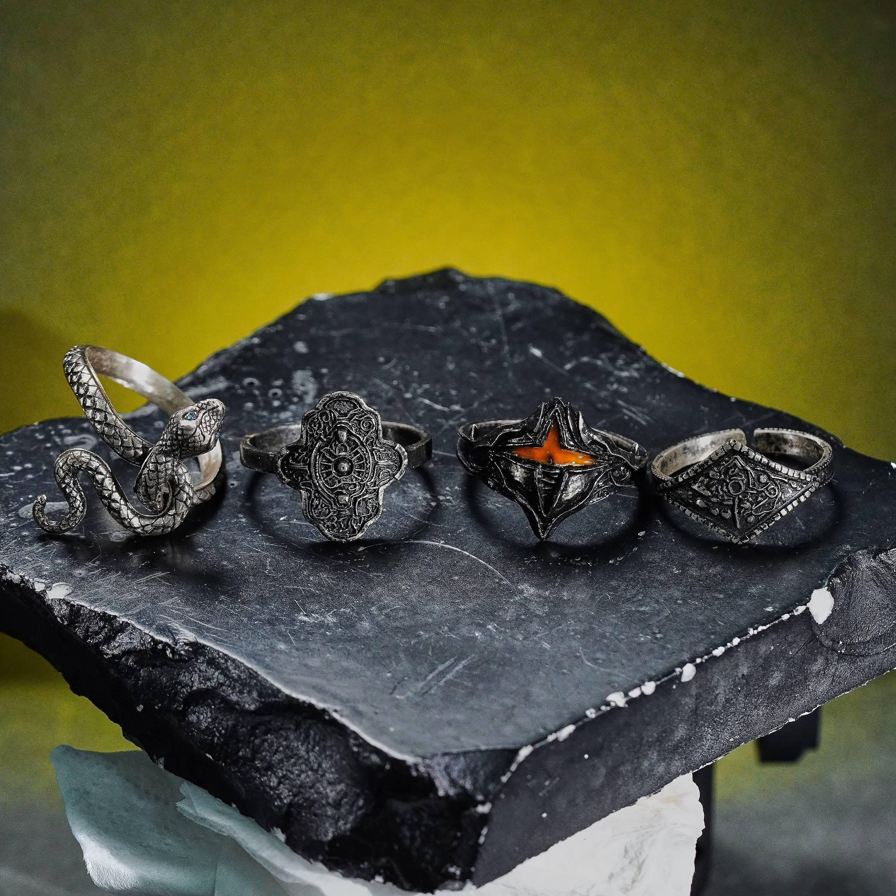 PREMIUM Fanmade Calamity Ring – Handmade 950 Silver Fantasy Jewelry ...