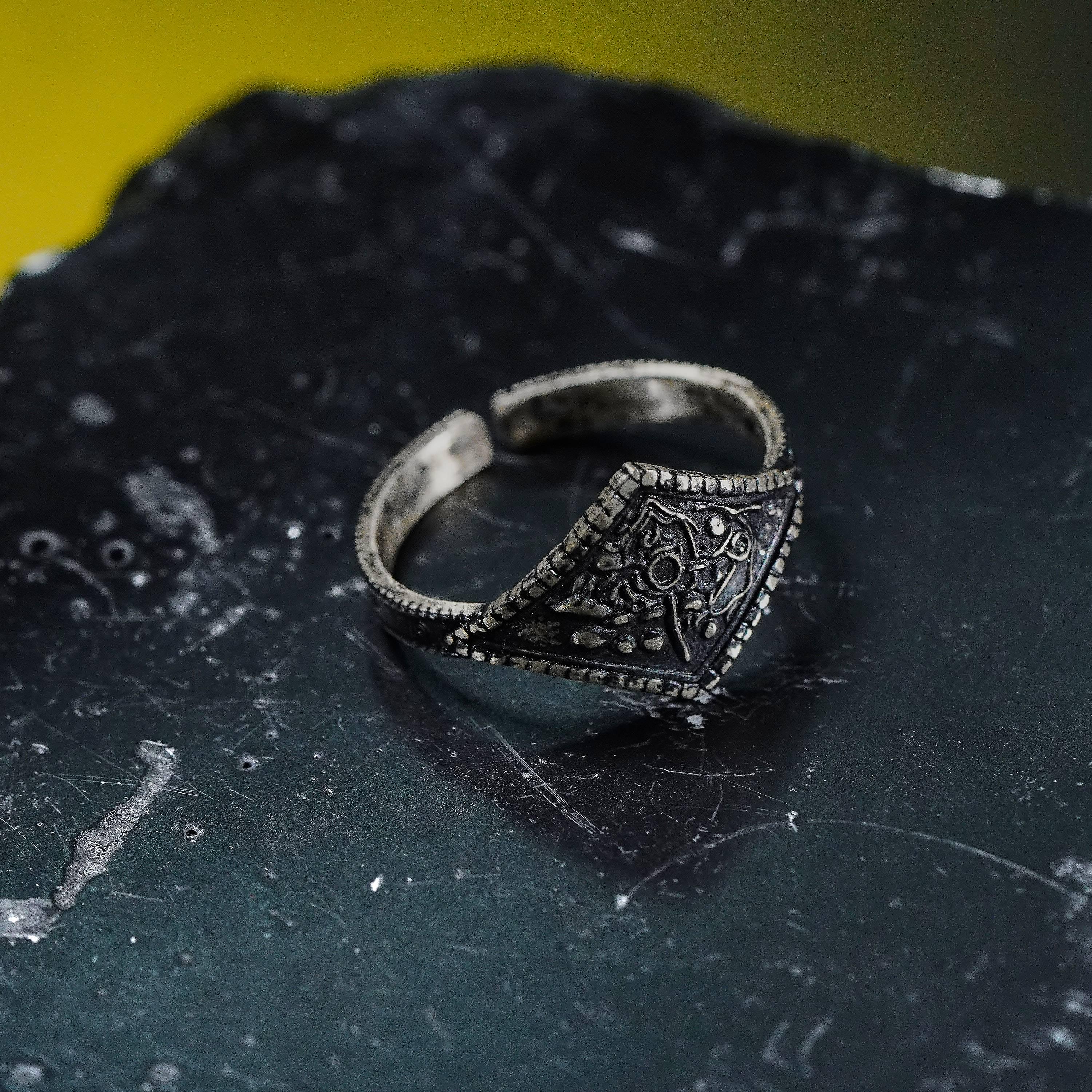 PREMIUM Fanmade Calamity Ring – Handmade 950 Silver Fantasy Jewelry ...