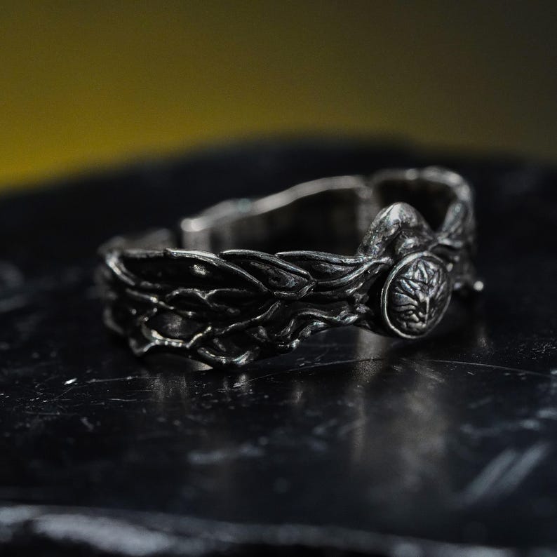 PREMIUM Wylder Nightreign Ring – Handmade 950 Silver Warrior Band ...