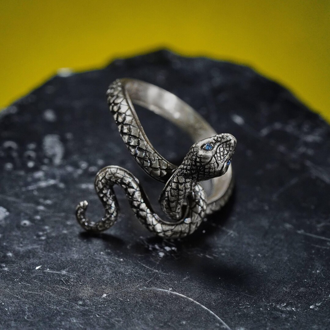 PREMIUM Fanmade Covetous Serpent Ring – Handmade 950 Silver Fantasy ...