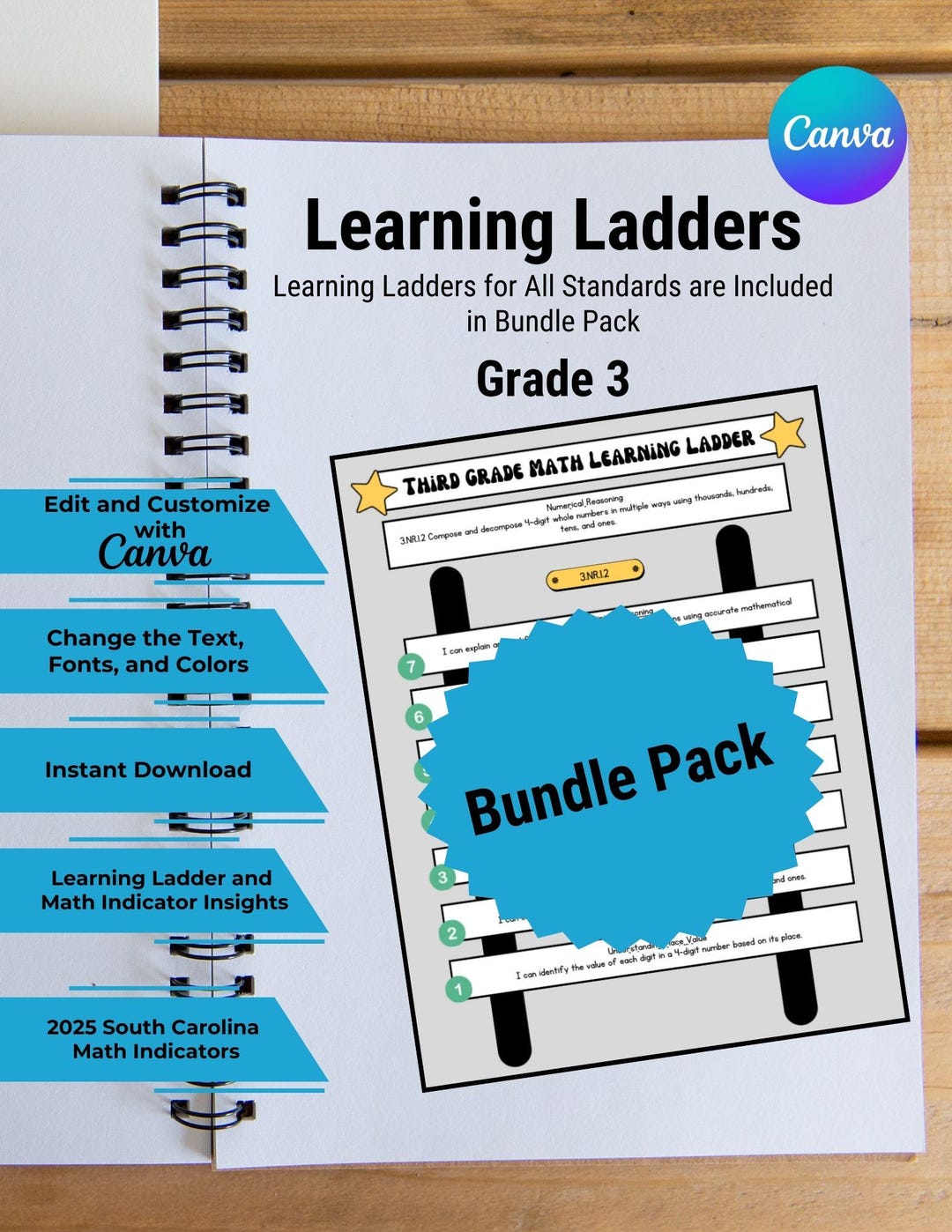 Learning Ladders - Third Grade Math Bundle - Etsy
