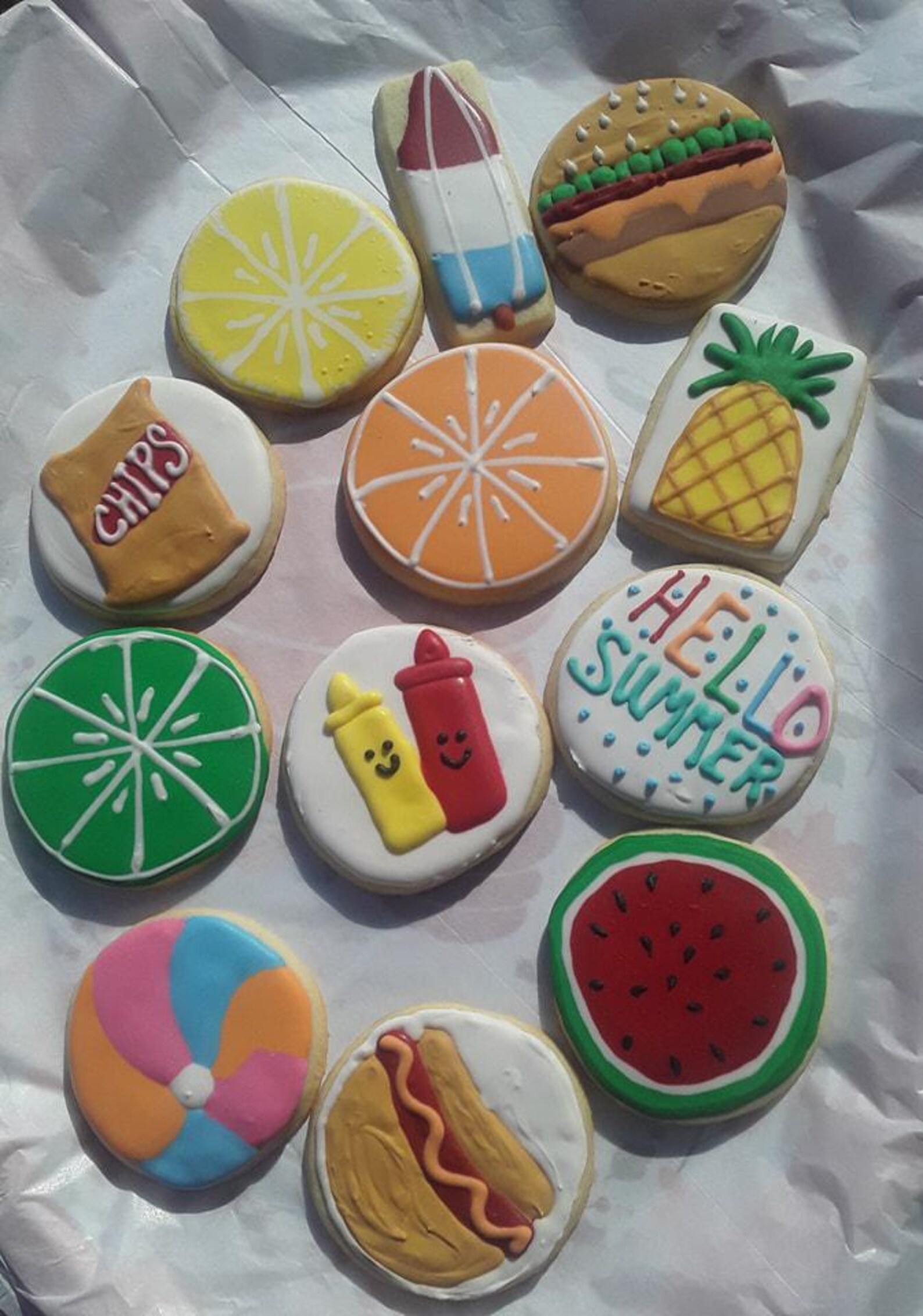 Summer Fun Sugar Cookies - Etsy