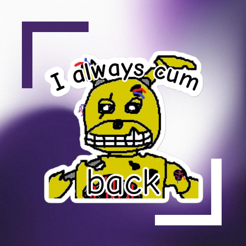 Springtrap I Always Come Back Sticker - Etsy