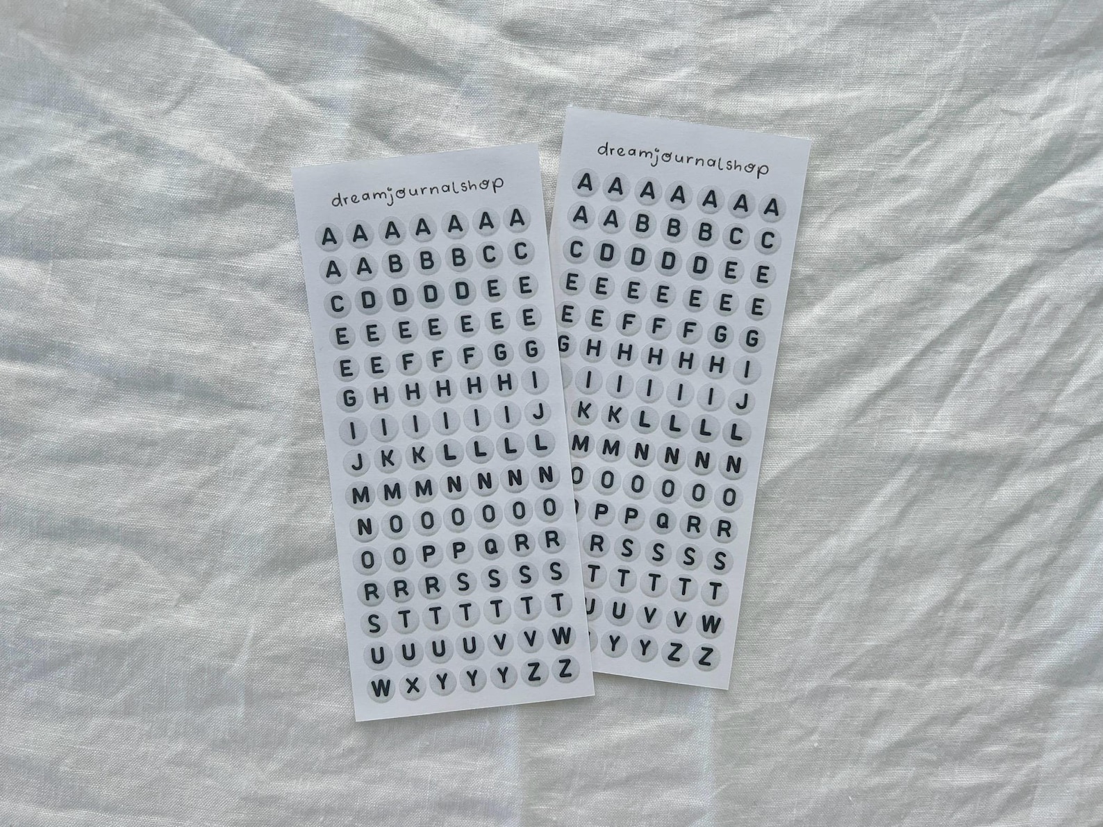 Sticker Sheet "letter Beads" | Junk Journaling/ Scrapbooking/ Planner ...