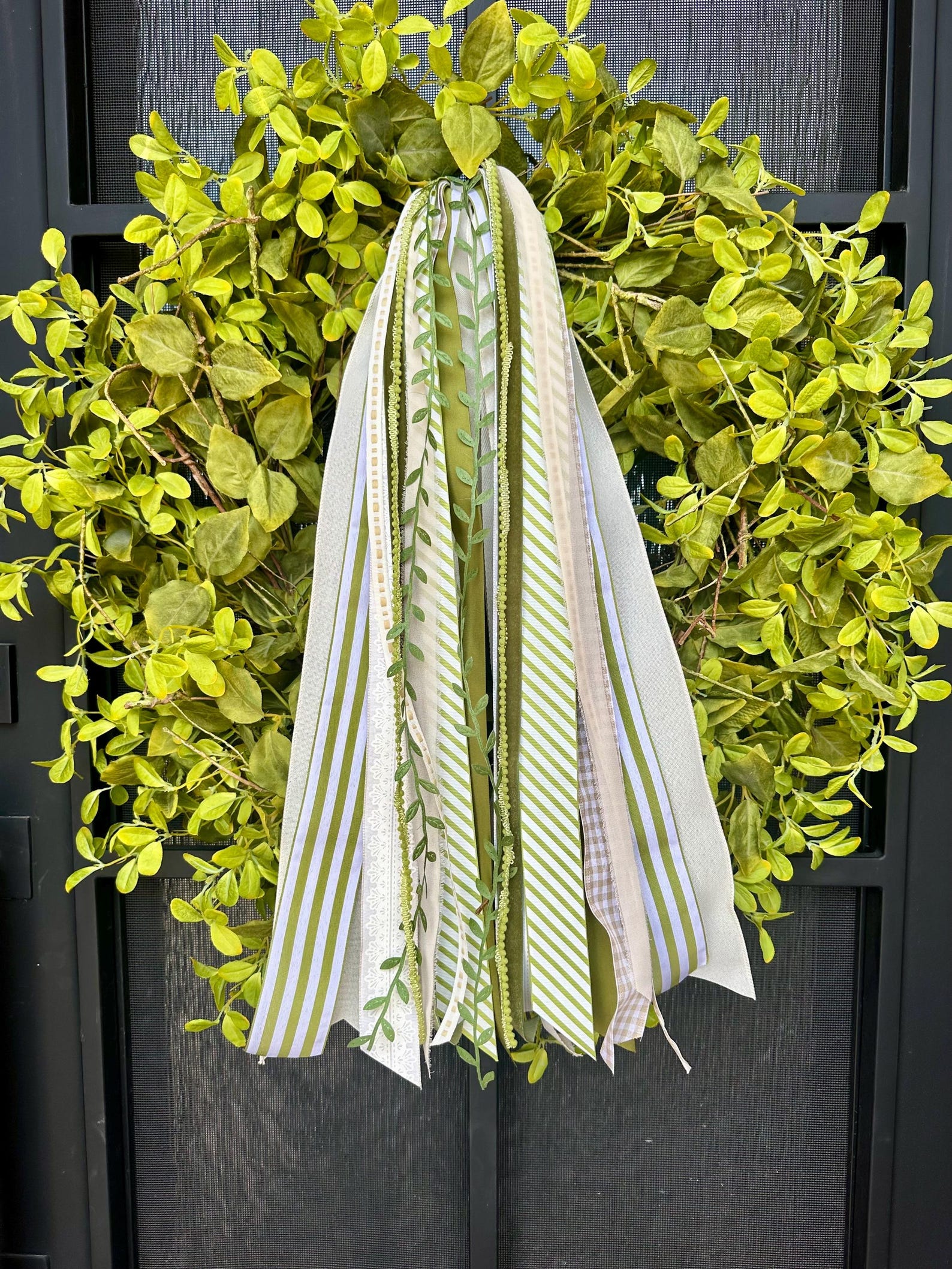 Everyday Greens Ribbon Set for Wreath—spring Ribbon Bundle—ribbons for ...
