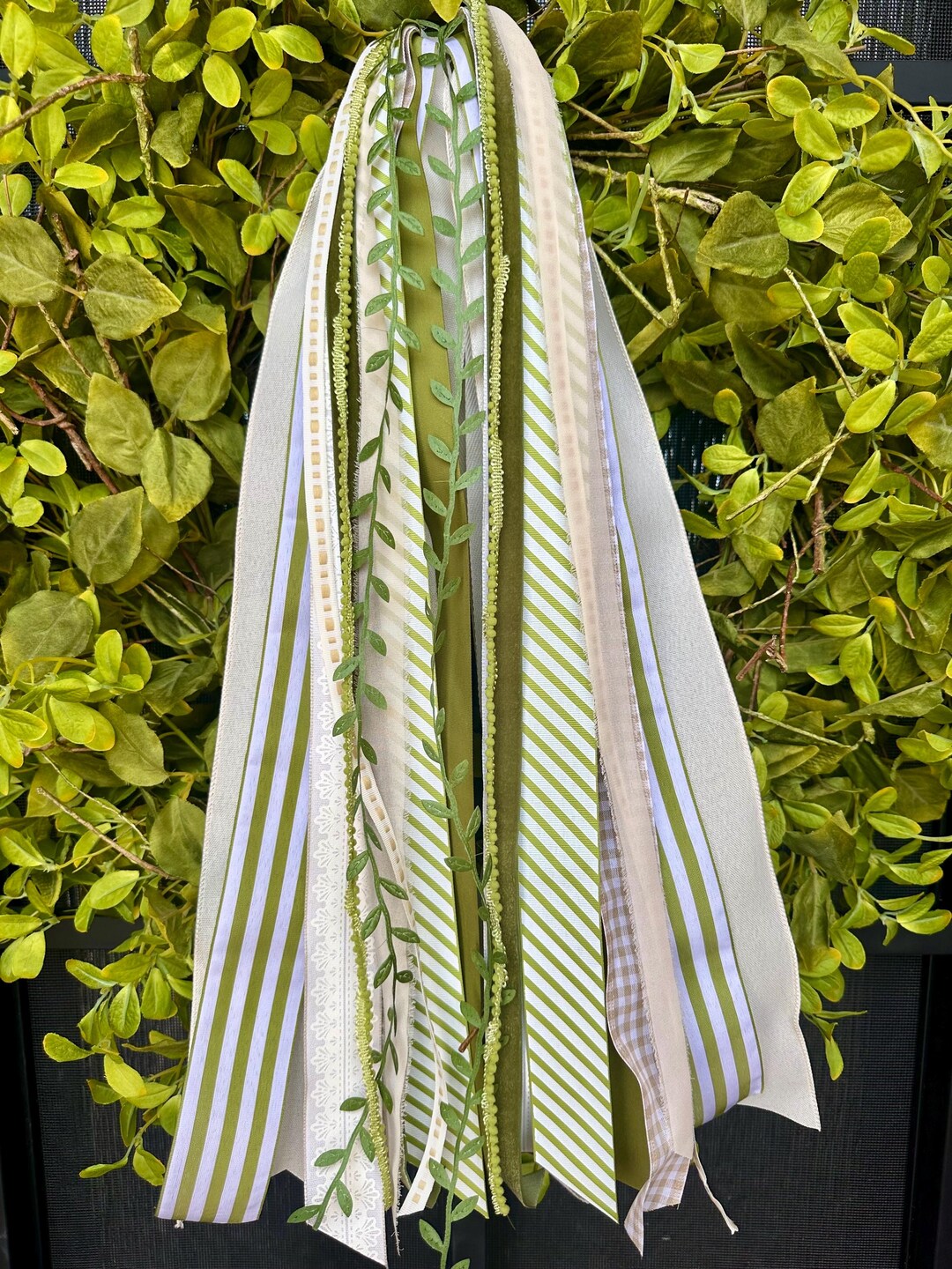 Everyday Greens Ribbon Set for Wreath—summer Ribbon Bundle—ribbons for ...