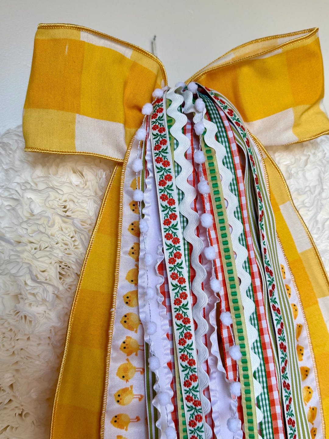 Easter Ribbon Set for Wreath: Easter Chicks Decor Bundle - Etsy