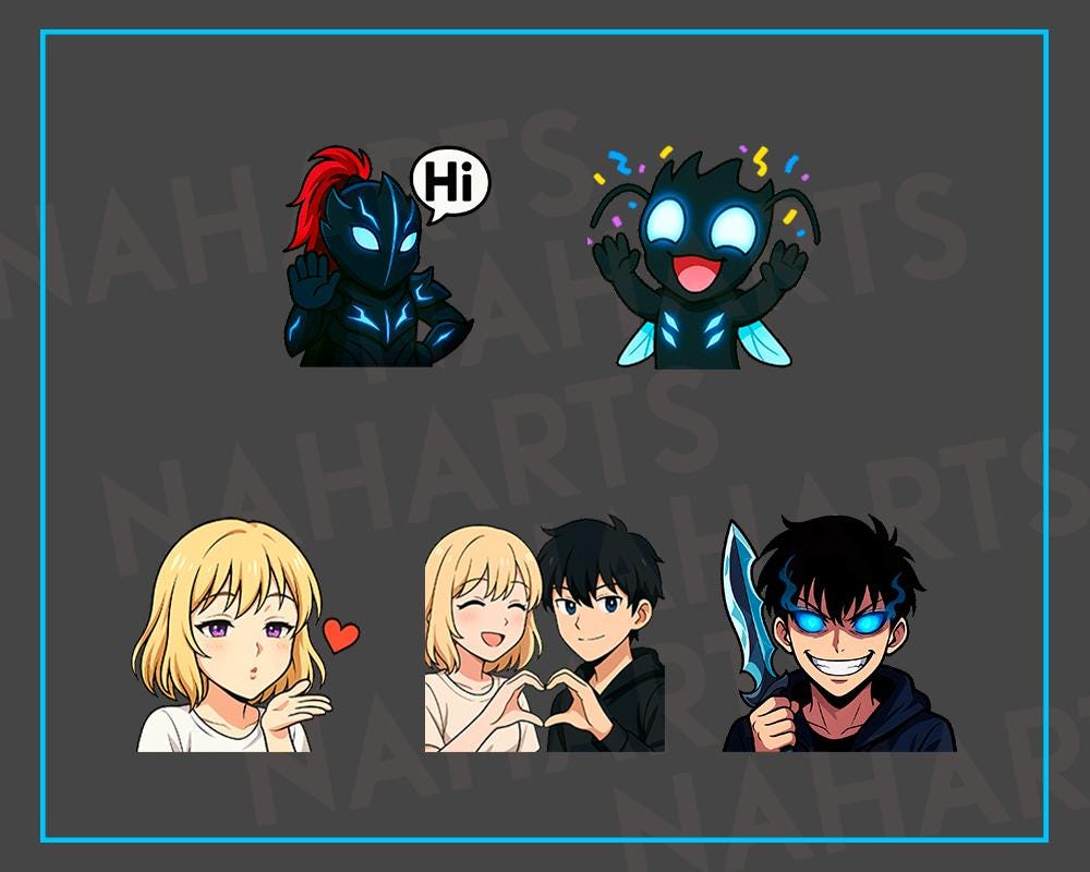 Pack 13 Emotes Solo Leveling 200x200 - Etsy Australia