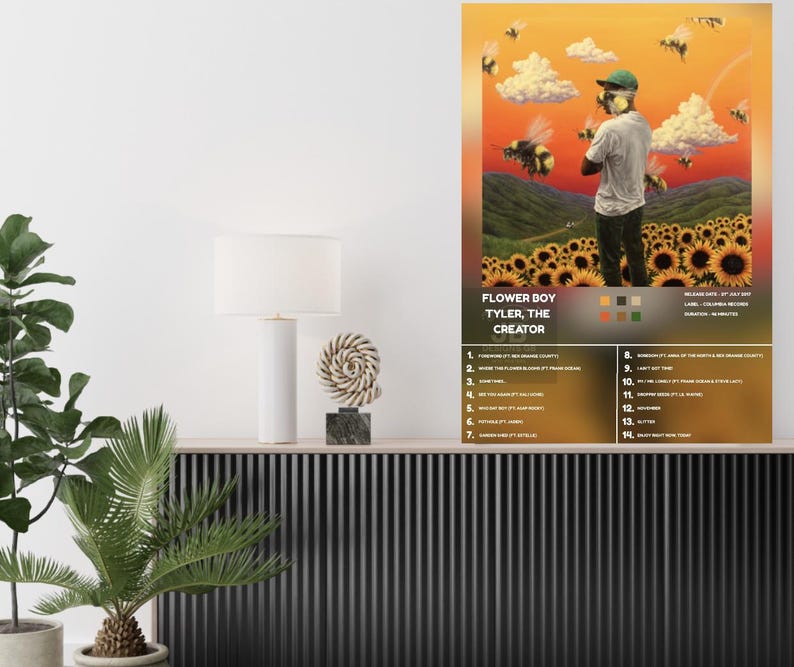 Flower Boy – Tyler, the Creator Album Cover Poster | Hip Hop Wall Art ...
