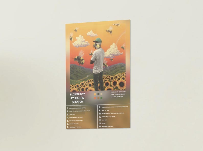 Flower Boy – Tyler, the Creator Album Cover Poster | Hip Hop Wall Art ...