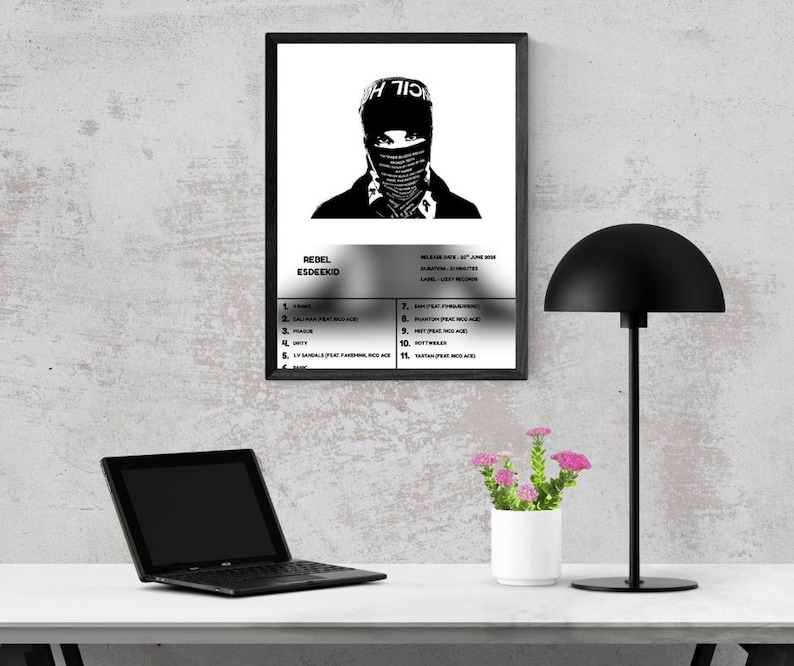 Rebel – Esdeekid Album Cover Art Print: Hip Hop Music Poster - Etsy ...