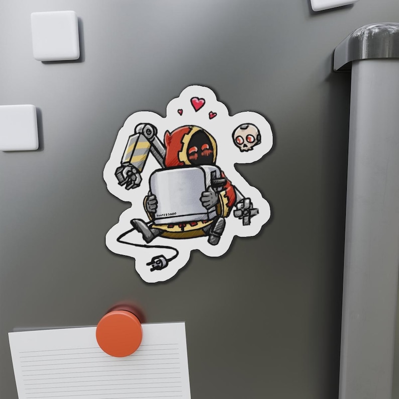 Adeptus Mechanicus Inspired Magnet – Cute Tech Priest Toaster Meme ...
