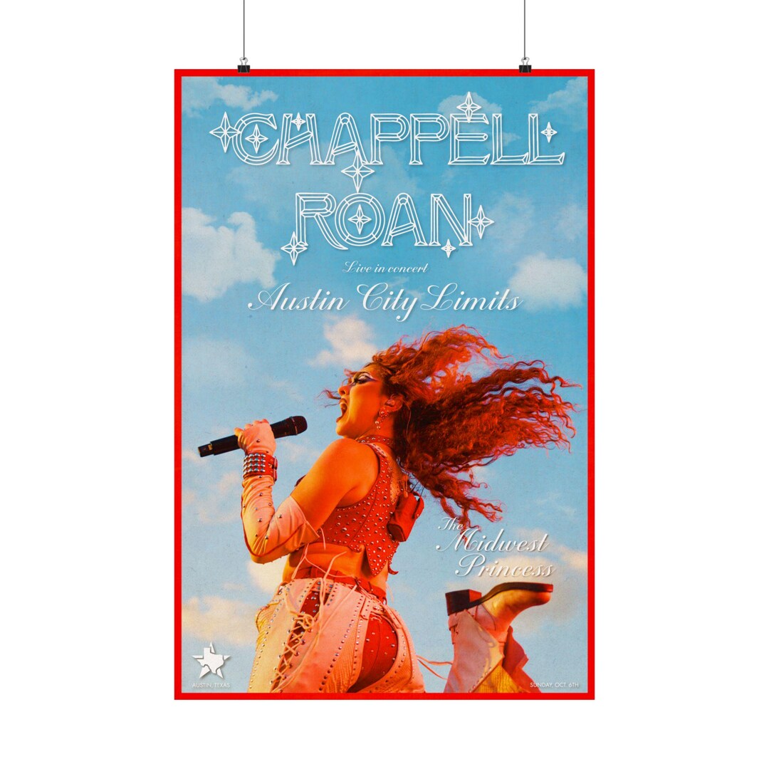 Chappell Roan Poster : Austin City Limits Music Festival Art Print - Etsy