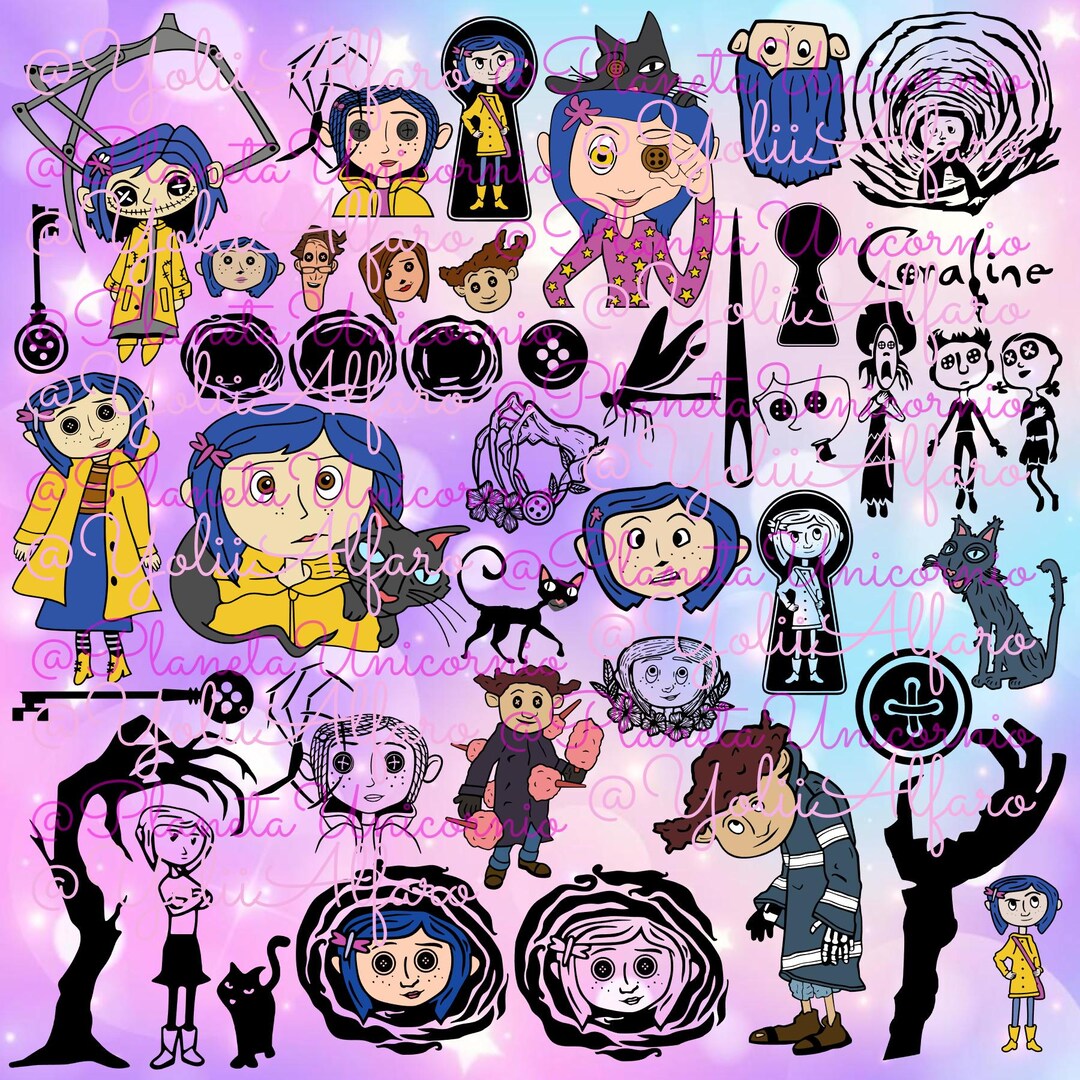 Coraline 2, Caroline, Coralain, Button Eyes, Buttons, Wybie - Etsy