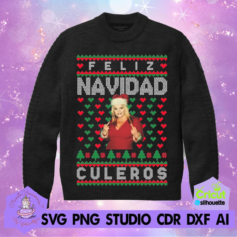 Jenni Rivera feliz navidad cu, incluye tipografia, sweater ugly, ugly ...