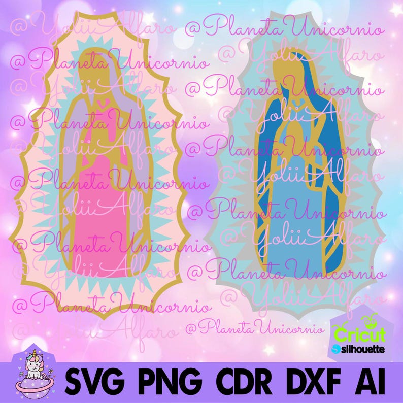 Multi-layered Virgin Mary, Virgin of Guadalupe, Holy Virgin, Includes ...
