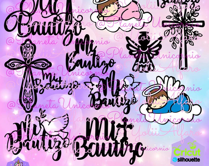 Mi Bautizo Svg and Other Formats. - Etsy Canada