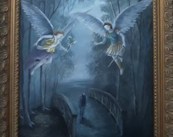 Spiritual Art. Angel Paintings Print on Canvas. Inspirational | Etsy