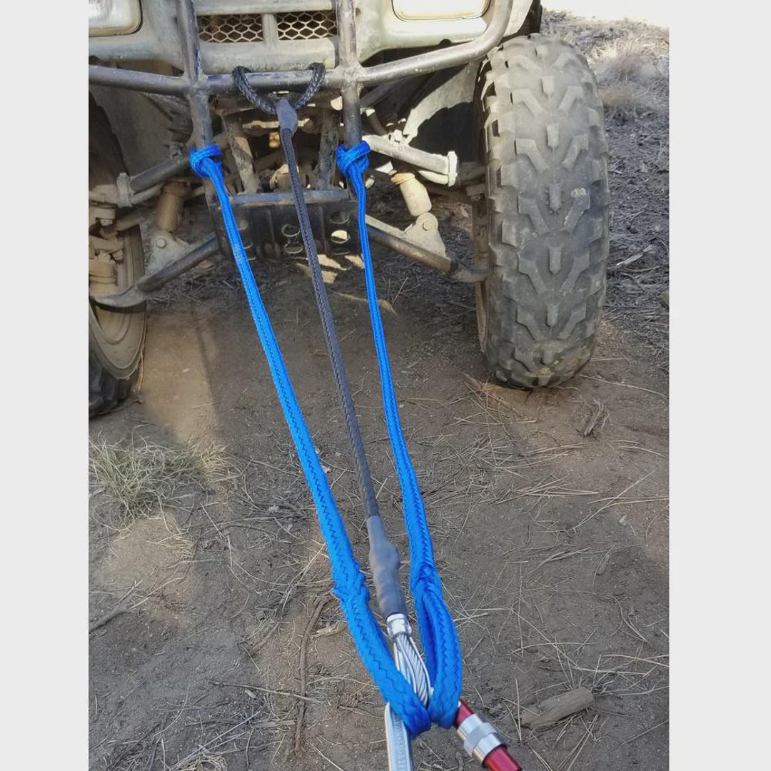 Dog Mushing ATV Bridle Line: Poly Rope & Galvanized Cable - Handmade ...
