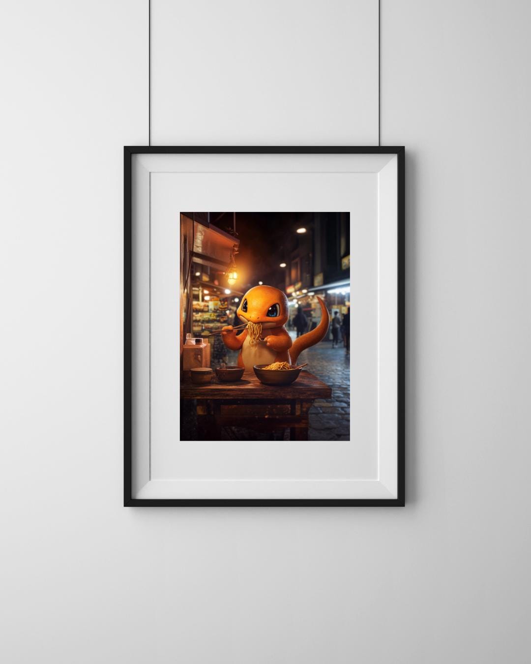 Charmander Ramen Poster - Japanese Anime Style Printable Wall Art ...