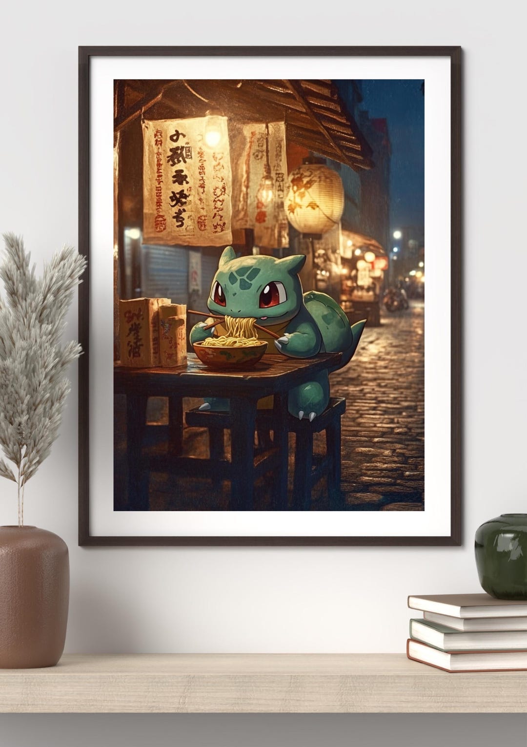 Bulbasaur Ramen Poster - Japanese Anime Style Printable Wall Art - Etsy