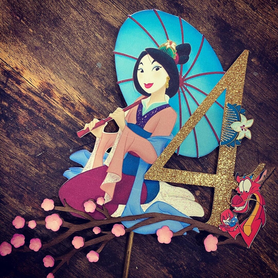 Mulan Cake Topper. Mulan Inspired Cake Topper. Mulan Birthday Party. - Etsy