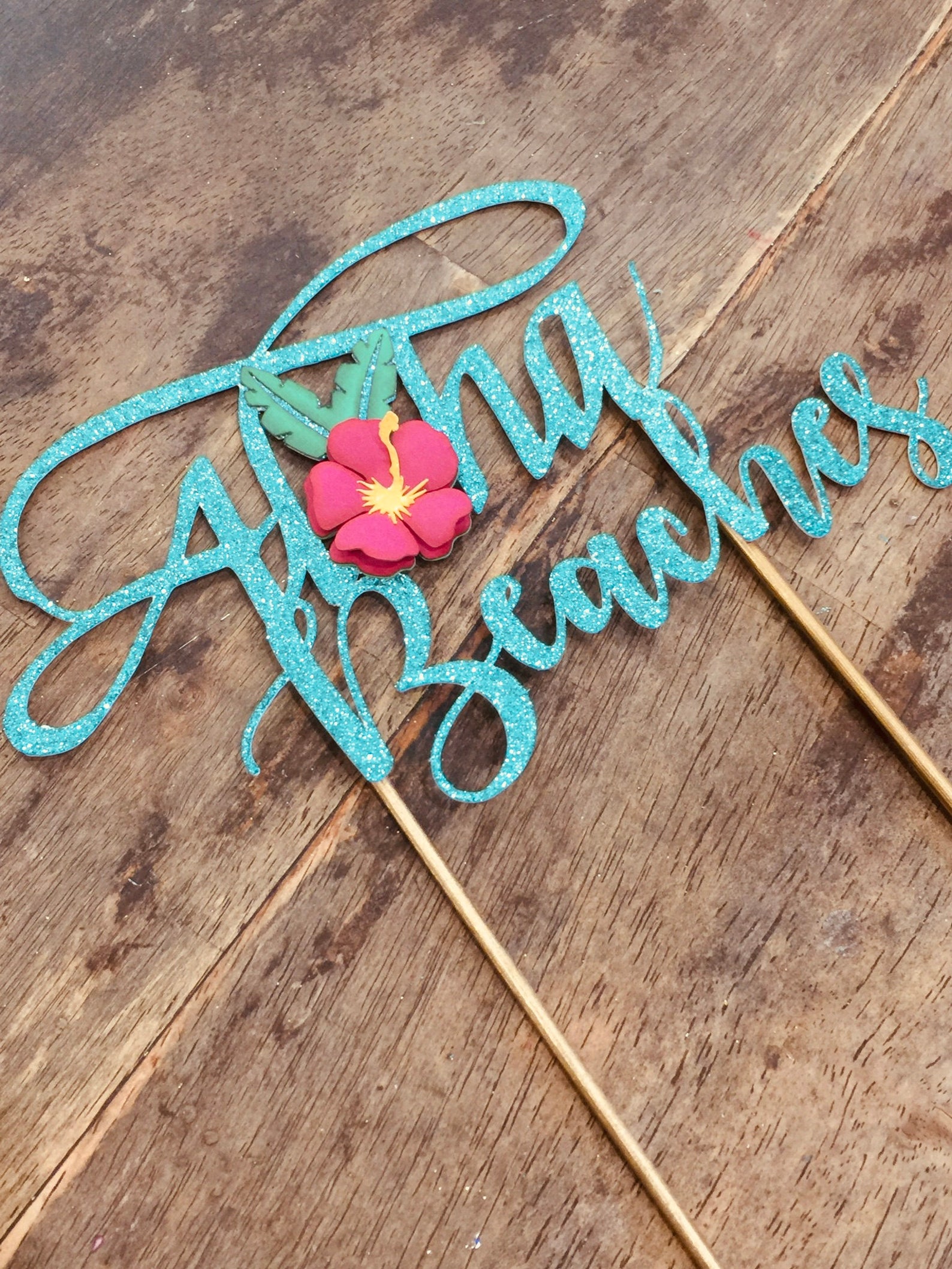 Aloha Cake Topper. Cake Topper Aloha Beaches Cake Topper. - Etsy