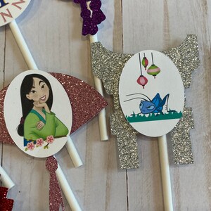 Mulan Cupcake Toppers. Mulan Inspired Toppers. Mulan Birthday Party ...