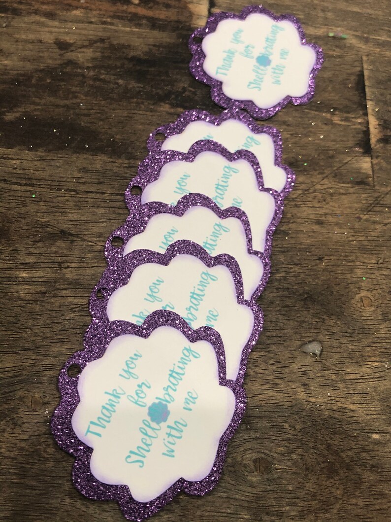 Mermaid Under the Sea Favor tags. Set of 10 tags. Mermaid tags | Etsy
