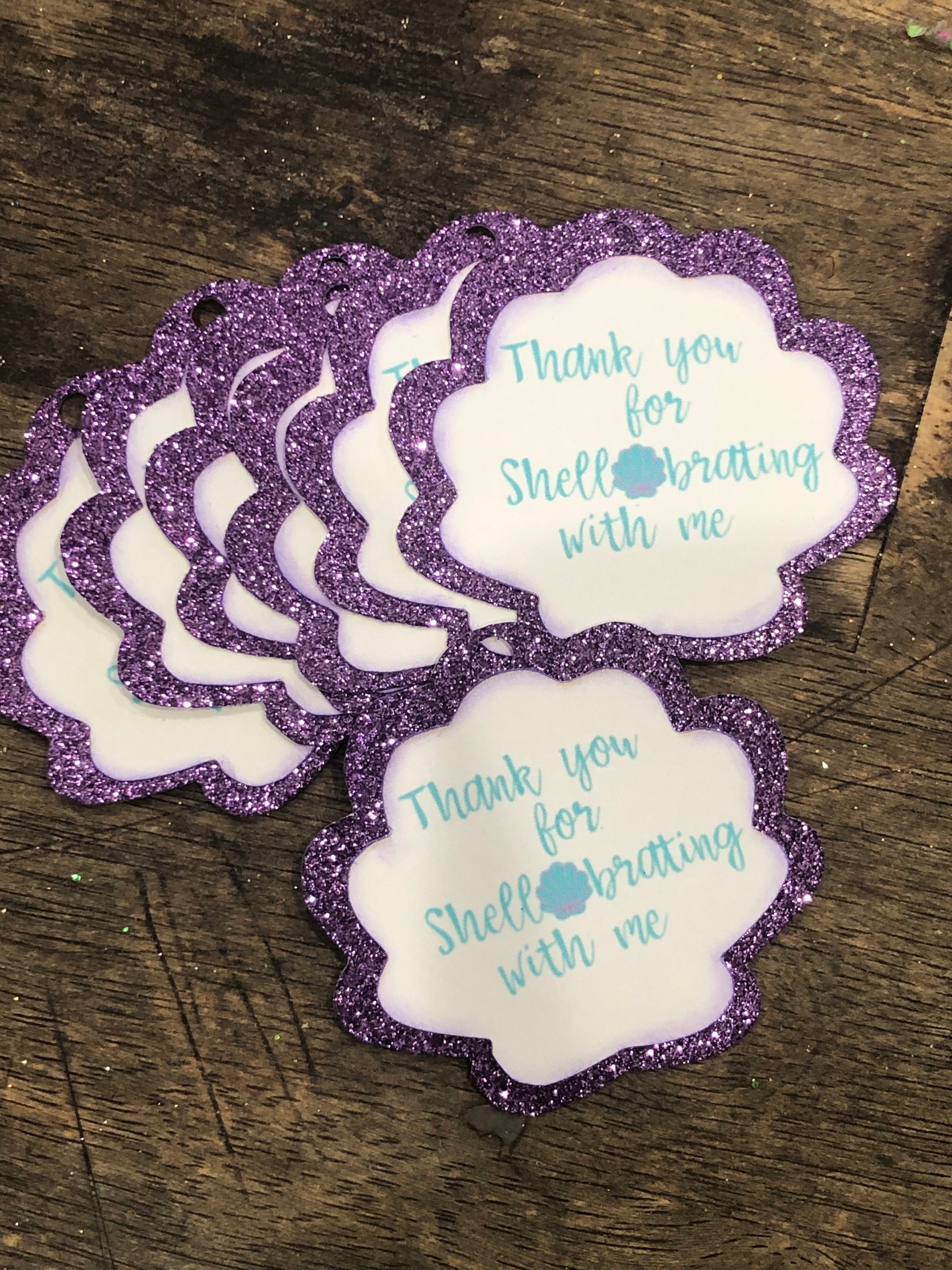 Mermaid Under the Sea Favor tags. Set of 10 tags. Mermaid tags | Etsy