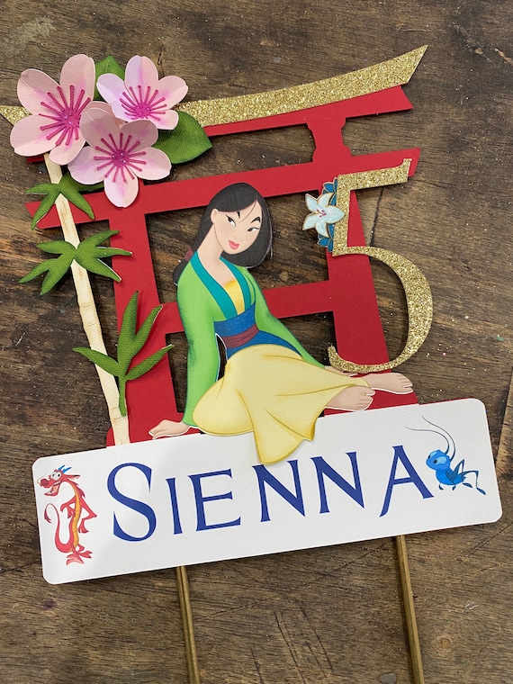 Mulan Cake Topper. Mulan Inspired Cake Topper. Mulan Birthday | Etsy Canada