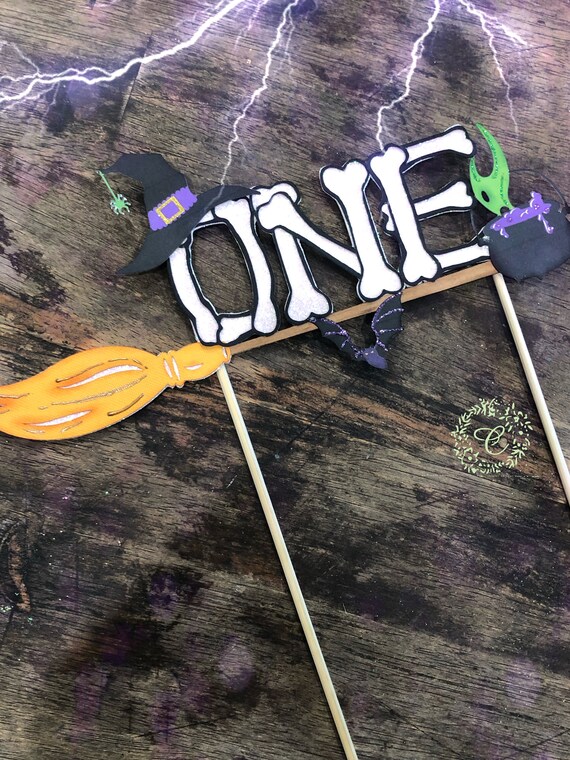Halloween Birthday Cake topper. Halloween cake topper. | Etsy