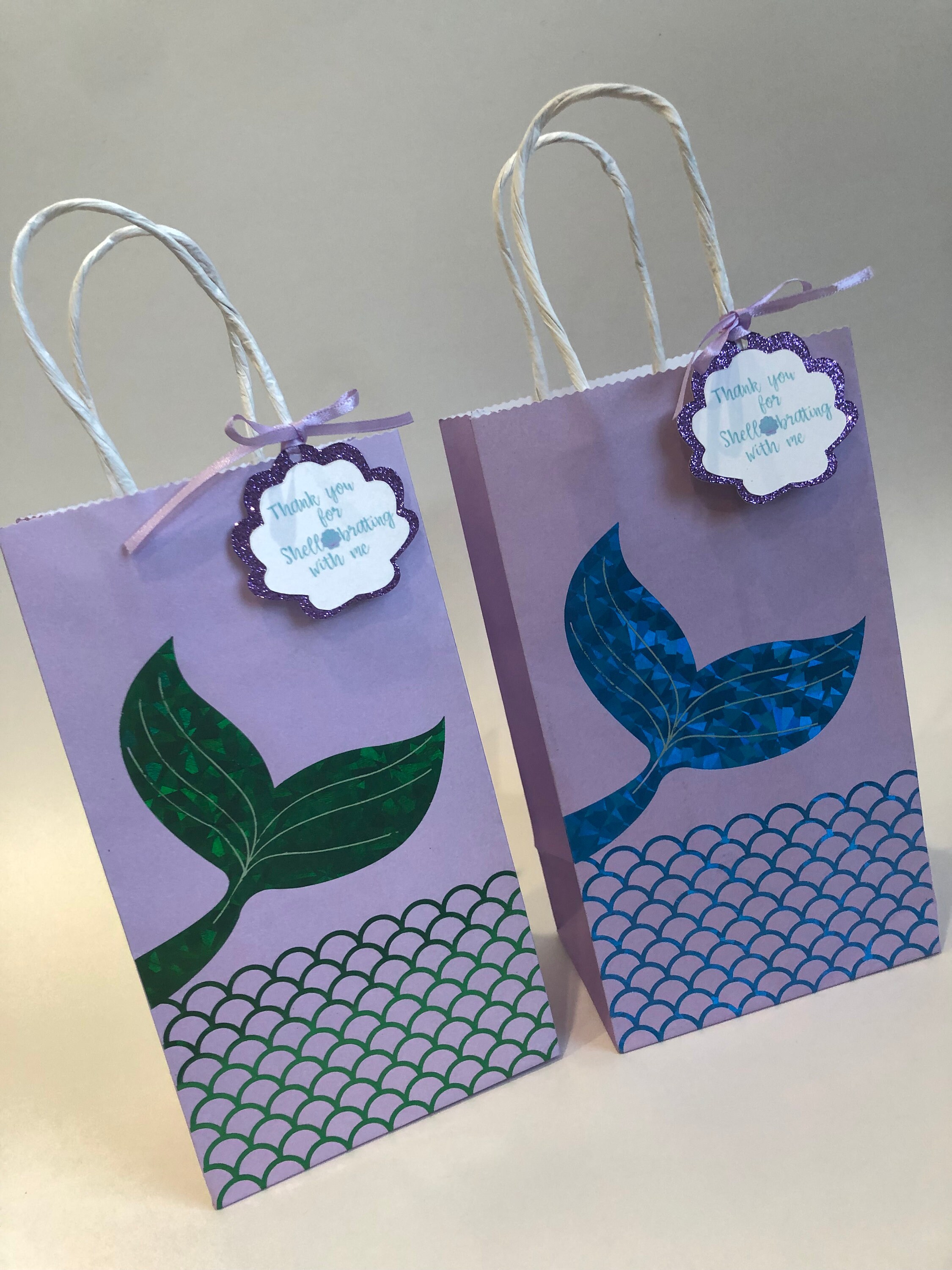 Set of 2 Mermaid Under the Sea Favor Bag Set. Mermaid Party | Etsy