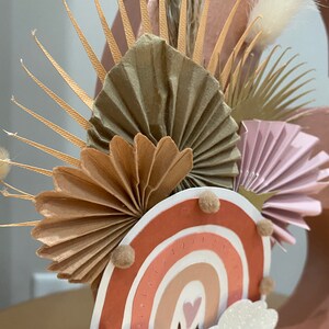 Rainbow Boho Number Photo Prop. Rainbow Party Decoration. Choose Number ...