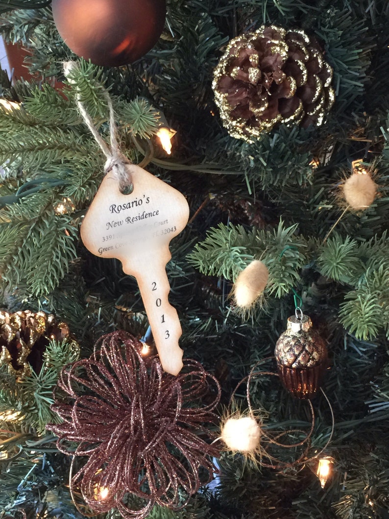 Fully Customizable New Home Key Ornament Housewarming | Etsy