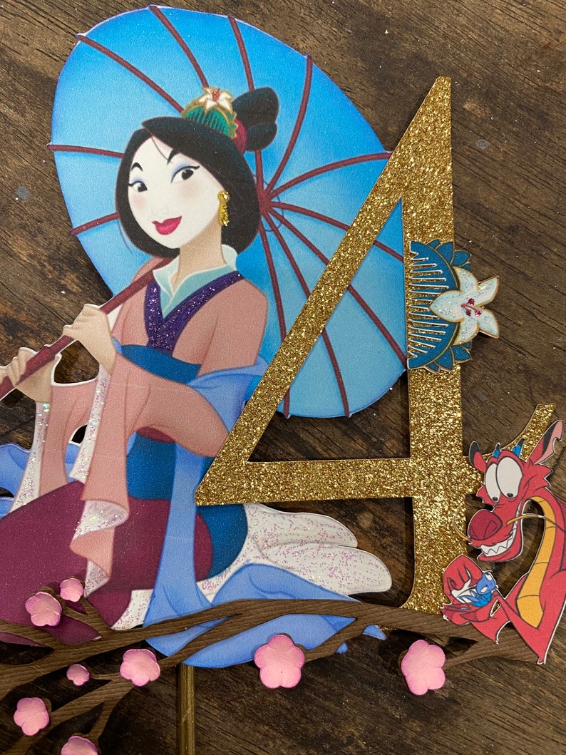 Mulan Cake Topper. Mulan Inspired Cake Topper. Mulan Birthday | Etsy