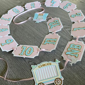 Circus Theme Milestone Banner - Etsy