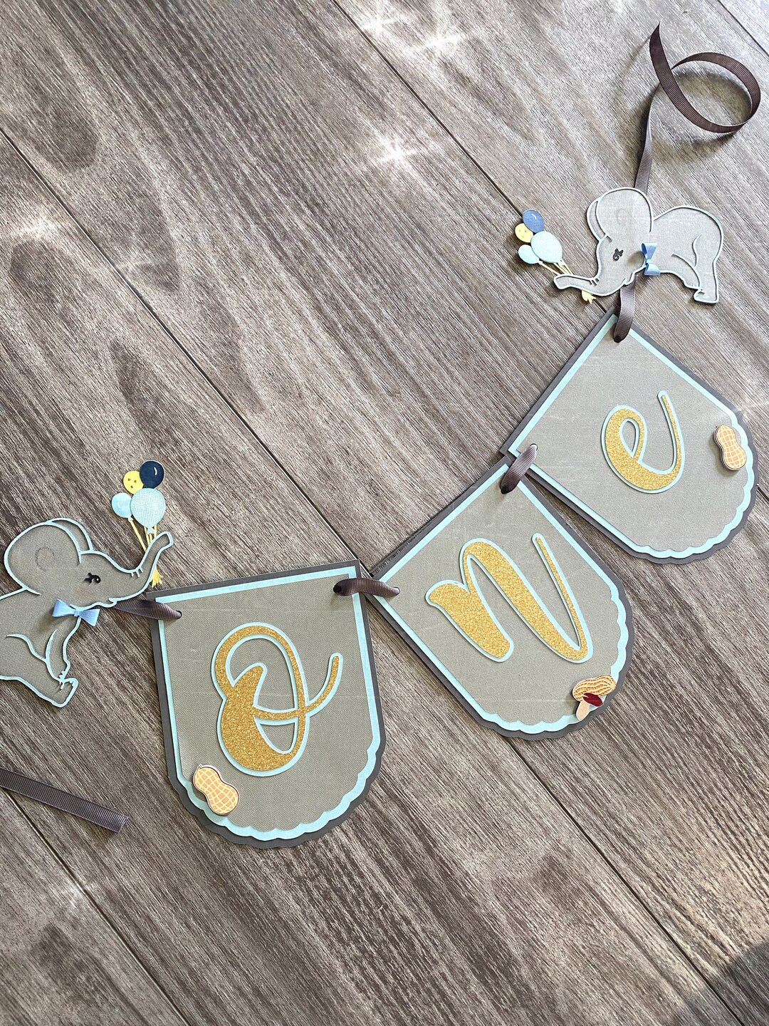 Little Peanut Elephant High Chair Banner - Etsy