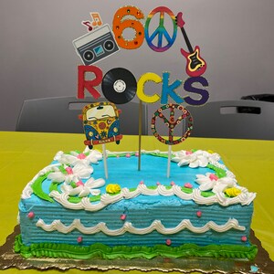 Retro 60 Cake Topper - Etsy