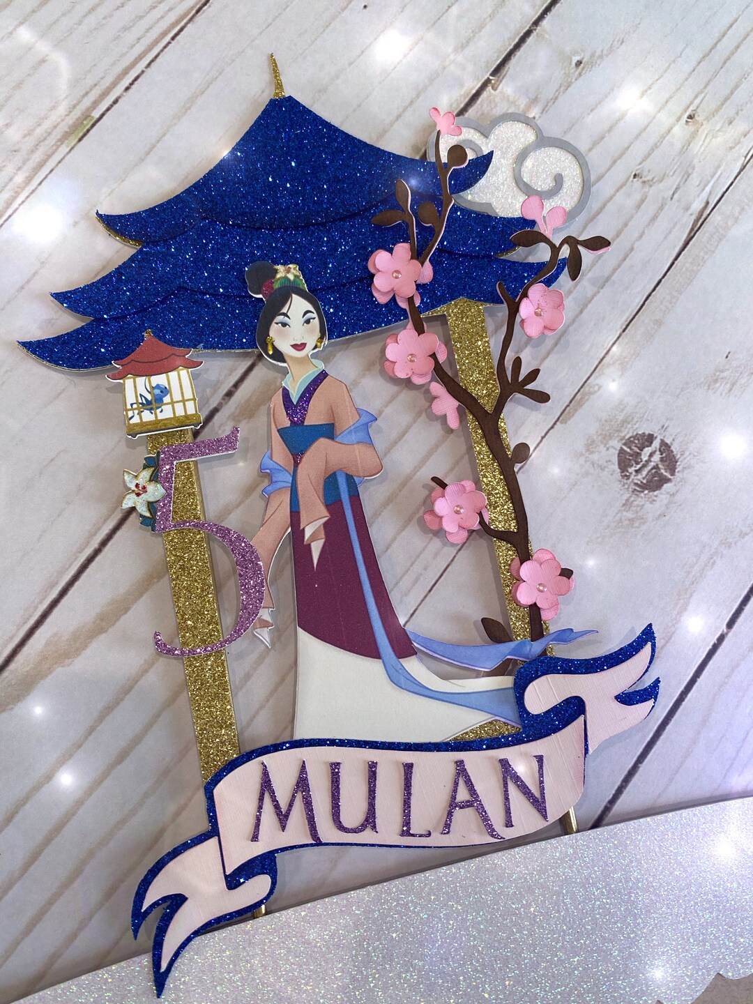 Elegant Mulan Cake Topper: Asian Inspired Birthday Party Decor - Etsy