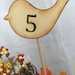 Love Birds Theme Wedding Table Numbers. Sold per Each - Etsy
